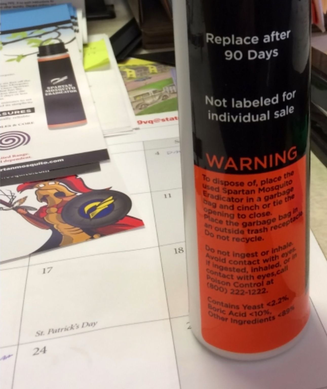 Spartan Mosquito Eradicator review | Colin Purrington's blog